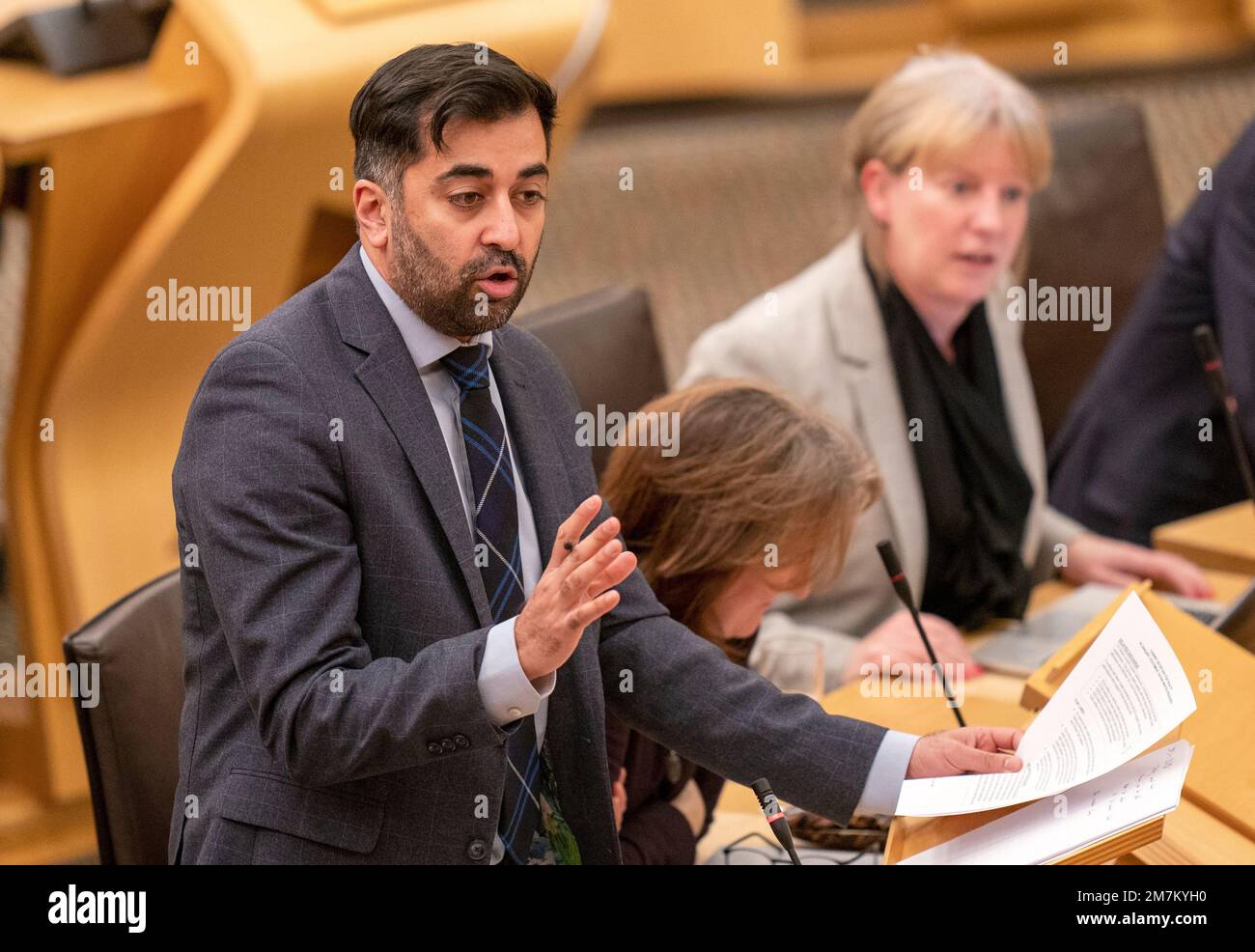 Scottish Cabinet Secretary for Health and Social Care Humza Yousaf ...