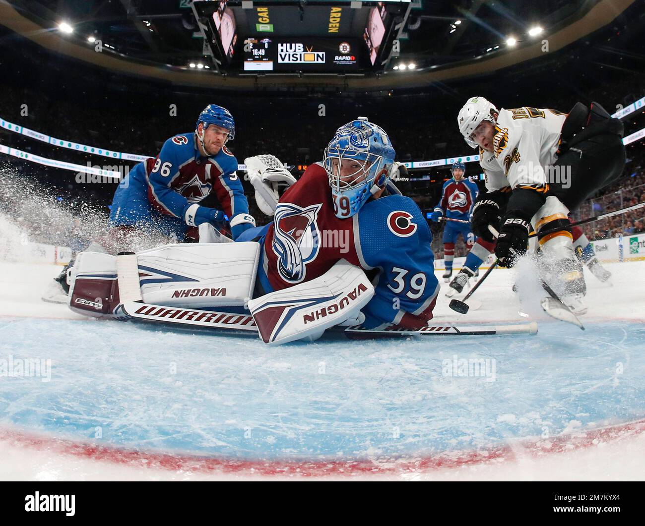 Colorado Avalanche goaltender Pavel Francouz looks back as Boston ...