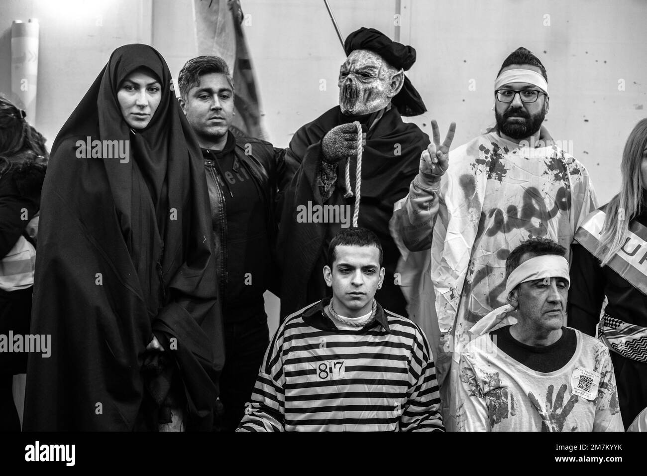 British Iranians protesting in London against the oppressive regime in ...