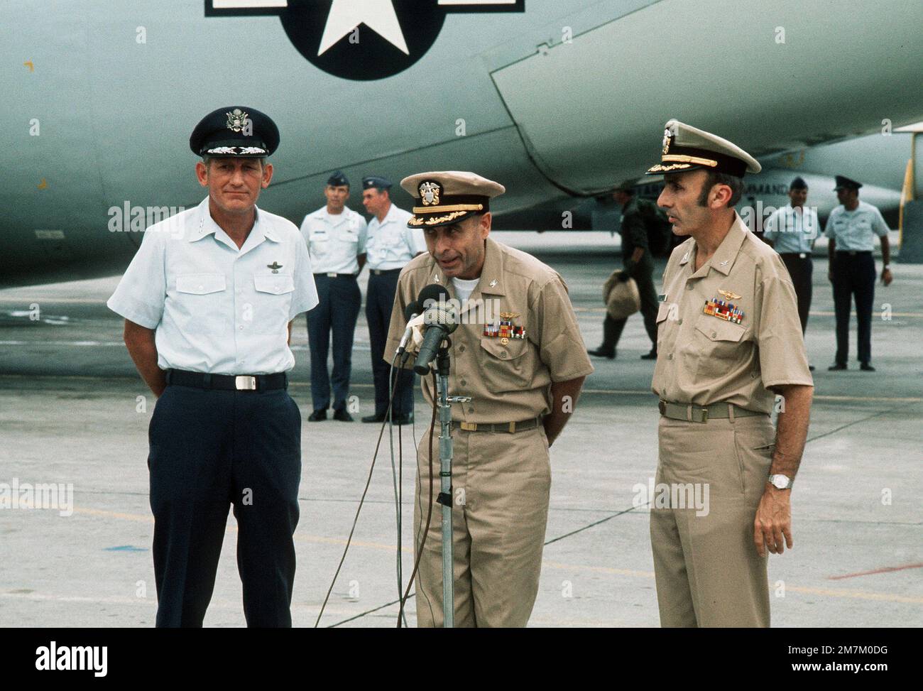 Returned POWs U.S. Navy CPT Jeremiah Andrew Denton (on left), (Captured ...