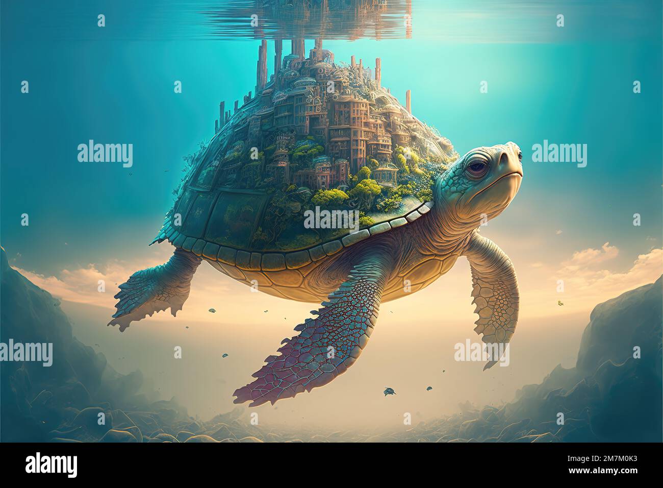 Underwater fantasy city hi-res stock photography and images - Alamy