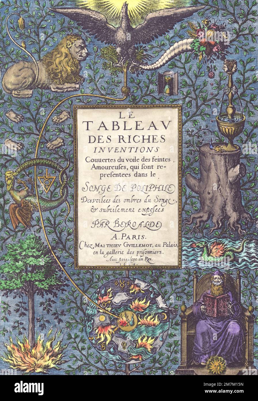 Frontispiece from Beroalde de Verville's Le Tableau des riches ...