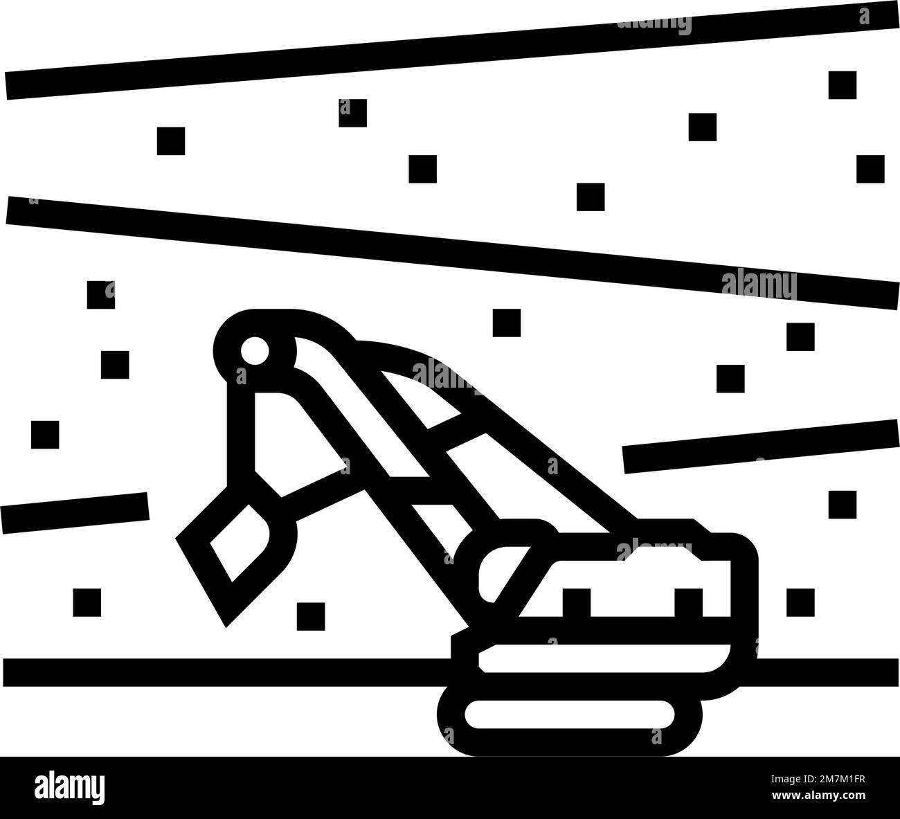 Open cast mine metal Stock Vector Images - Alamy