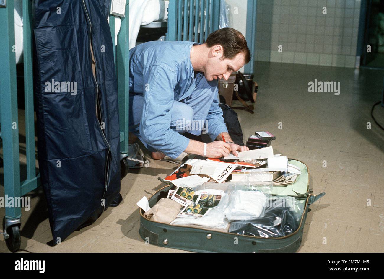 In the Clark AB hospital, released Prisoner of War, U.S. Navy CMDR John ...