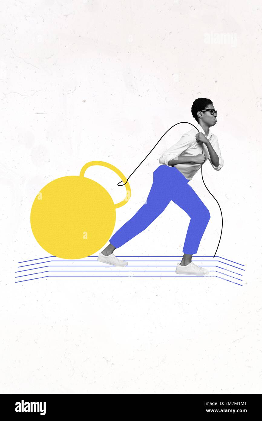 Creative photo 3d collage artwork poster postcard picture of ...