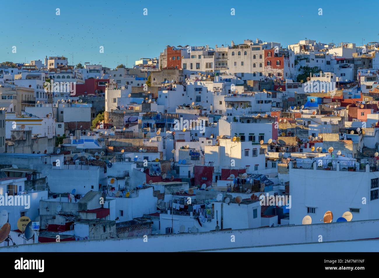 Over the rooftops in Tangier. Shot from the rooftop of Riad Tingis ...