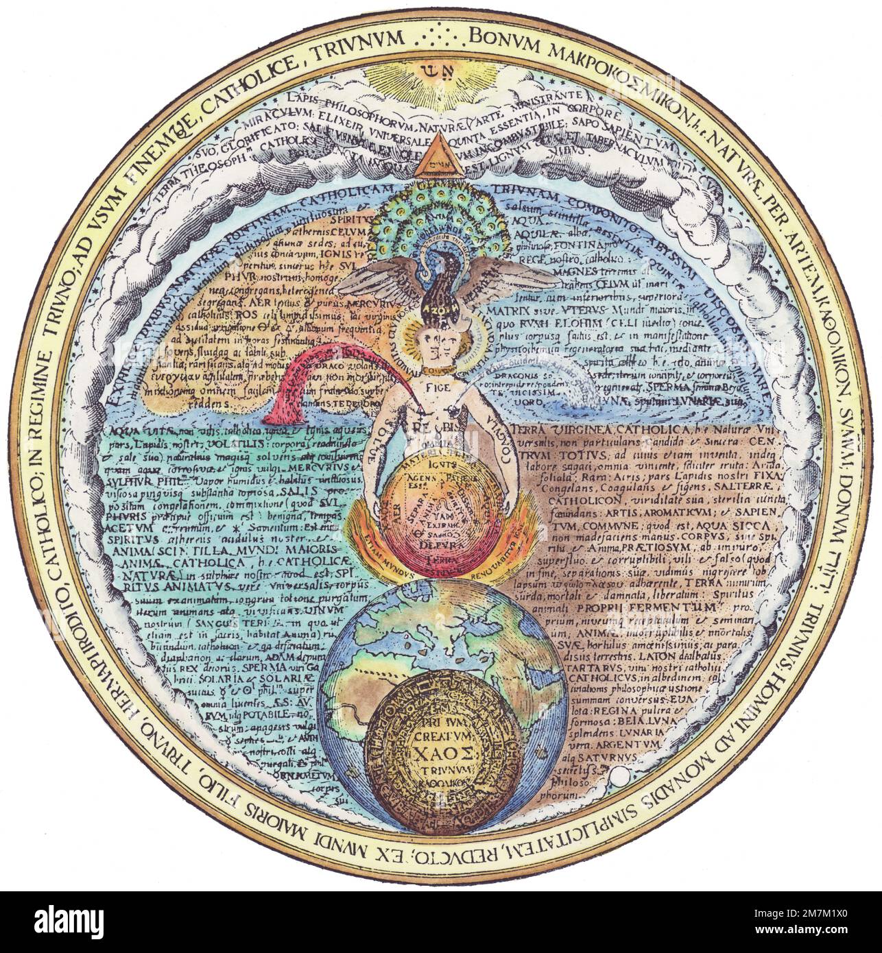 The alchemical androgyne or hermaphrodite. Emblem from Khunrath's ...