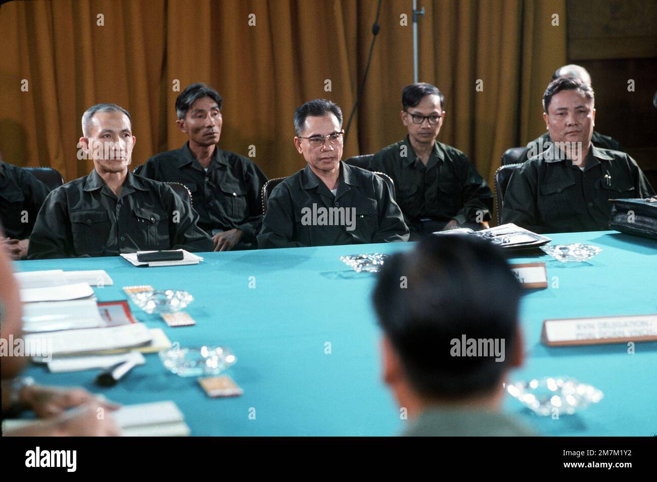 The Viet Cong delegation at the Four Party Joint Military conference ...