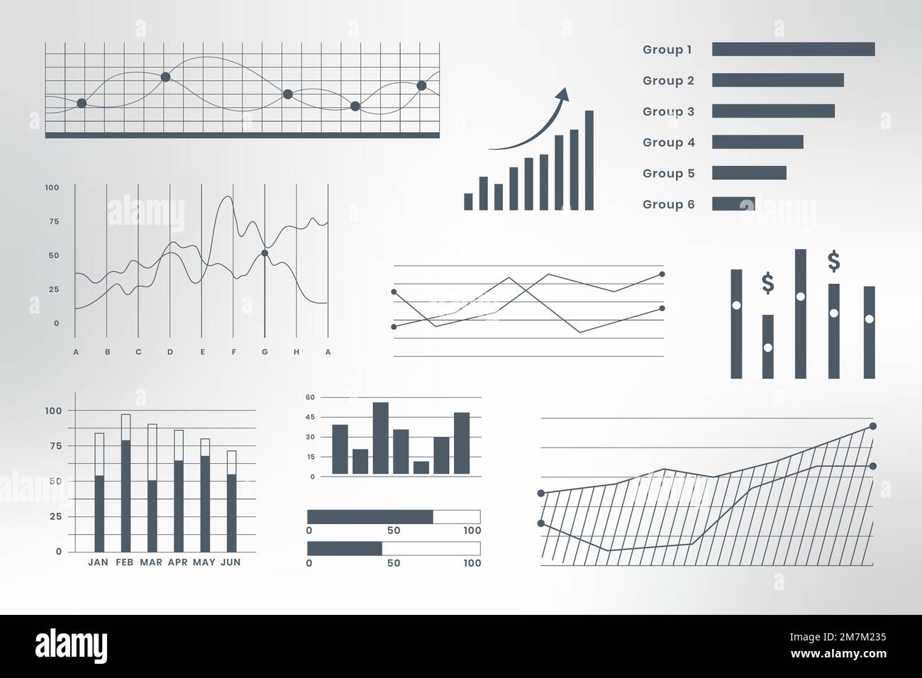 Sales data analysis dashboard Stock Vector Images - Alamy