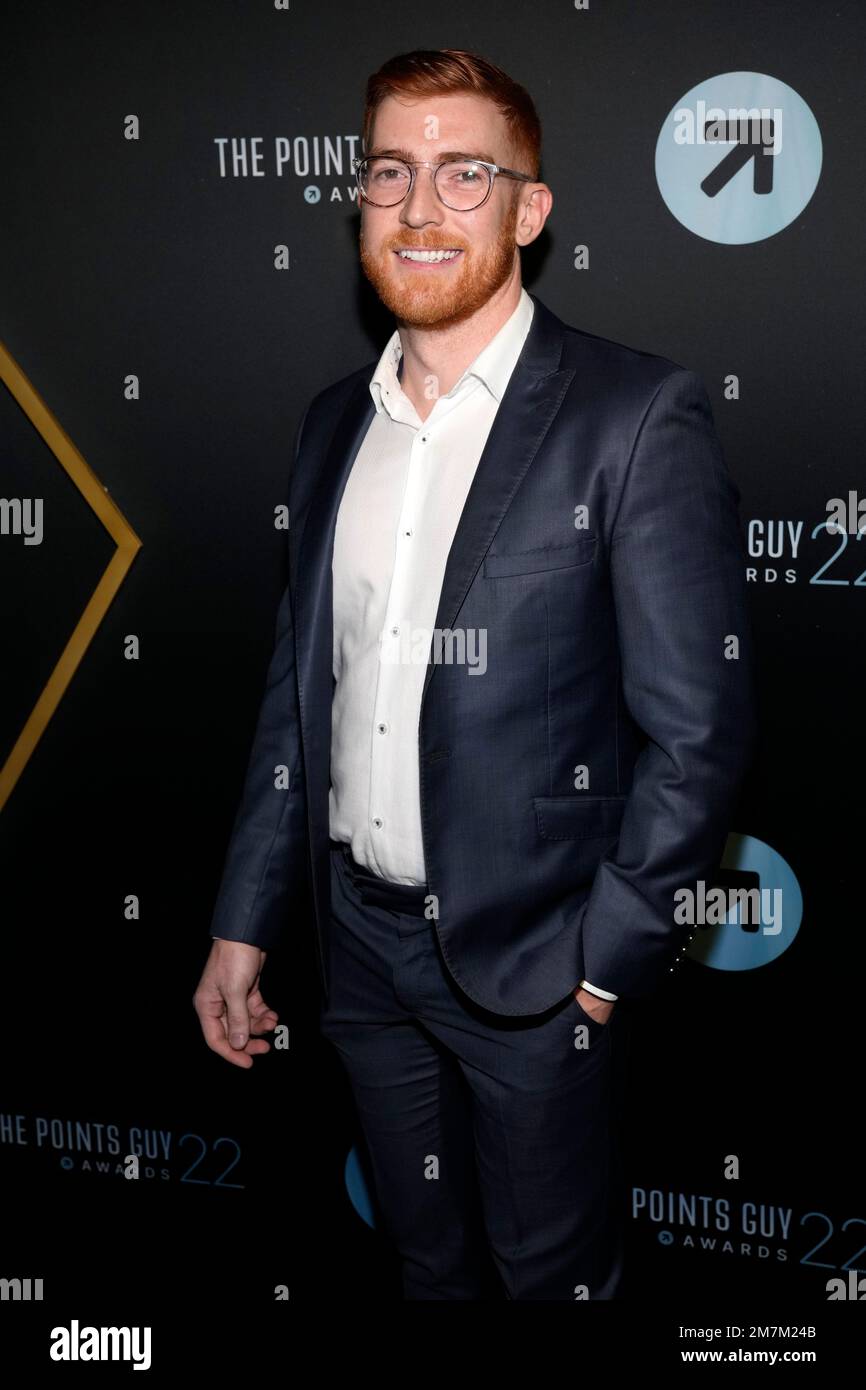Brian Derrick attends The Points Guy Awards at Terminal 5 on Wednesday ...