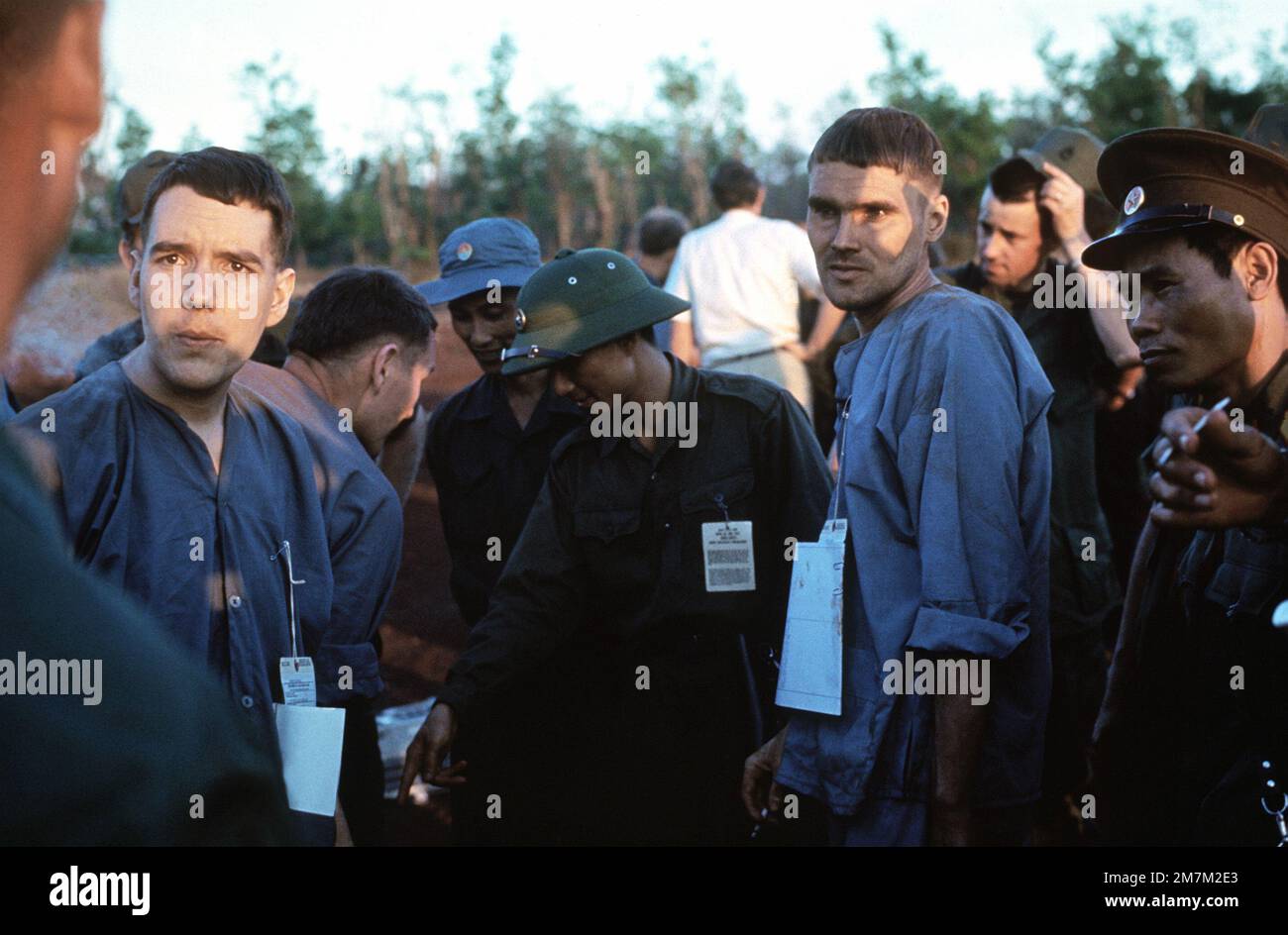 (On left) CPT Mark A. Smith, U.S. Army (Captured 7 Apr 72) and (Left of ...
