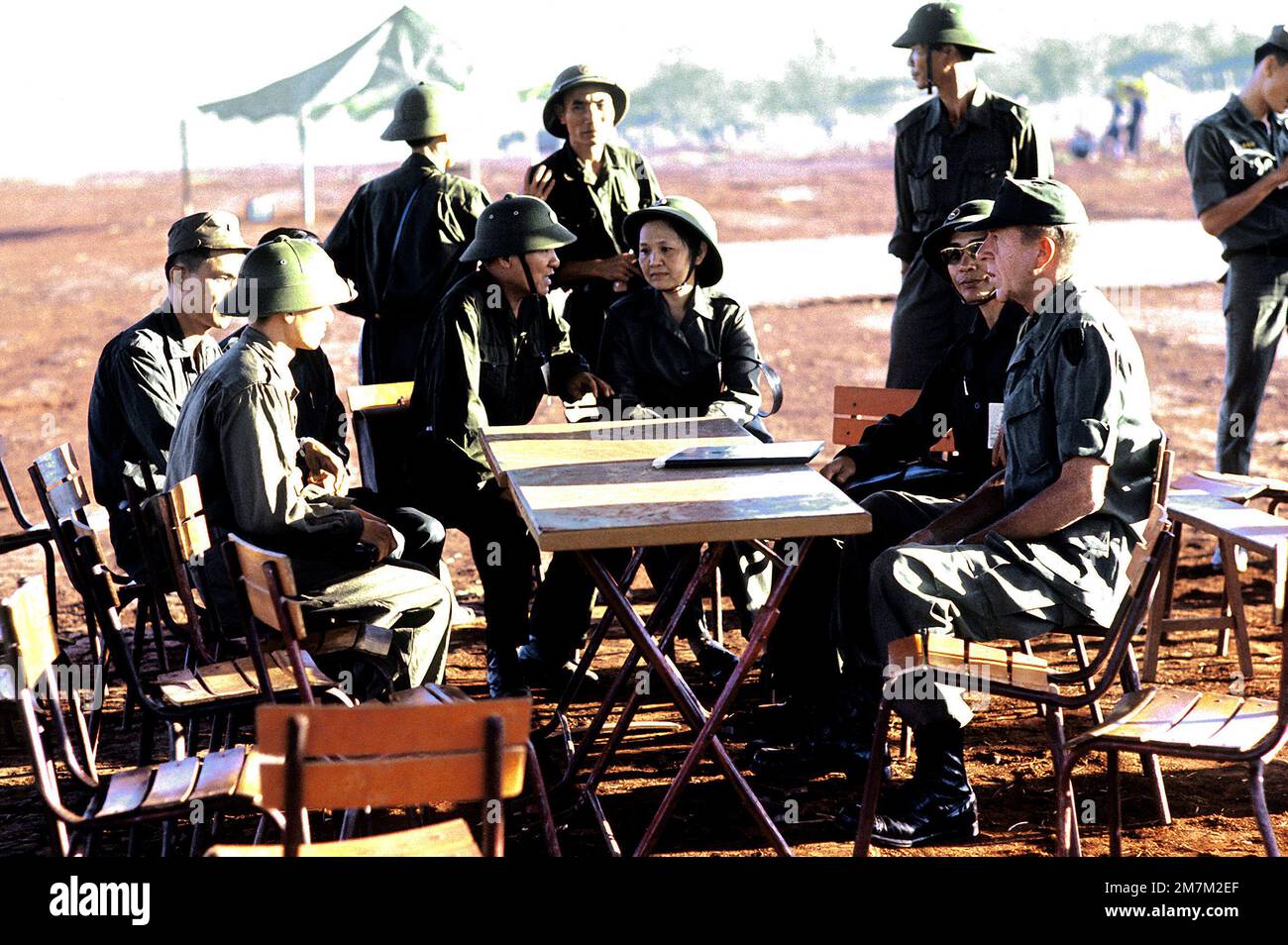 On a barren field near Loc Ninh BGEN Stan McClellan, U.S. Army, CHIEF ...