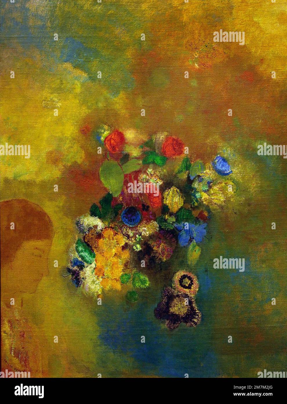 Odilon Redon, (1840 − 1916), France, French Le Rêve , The Dream, 1908 ...