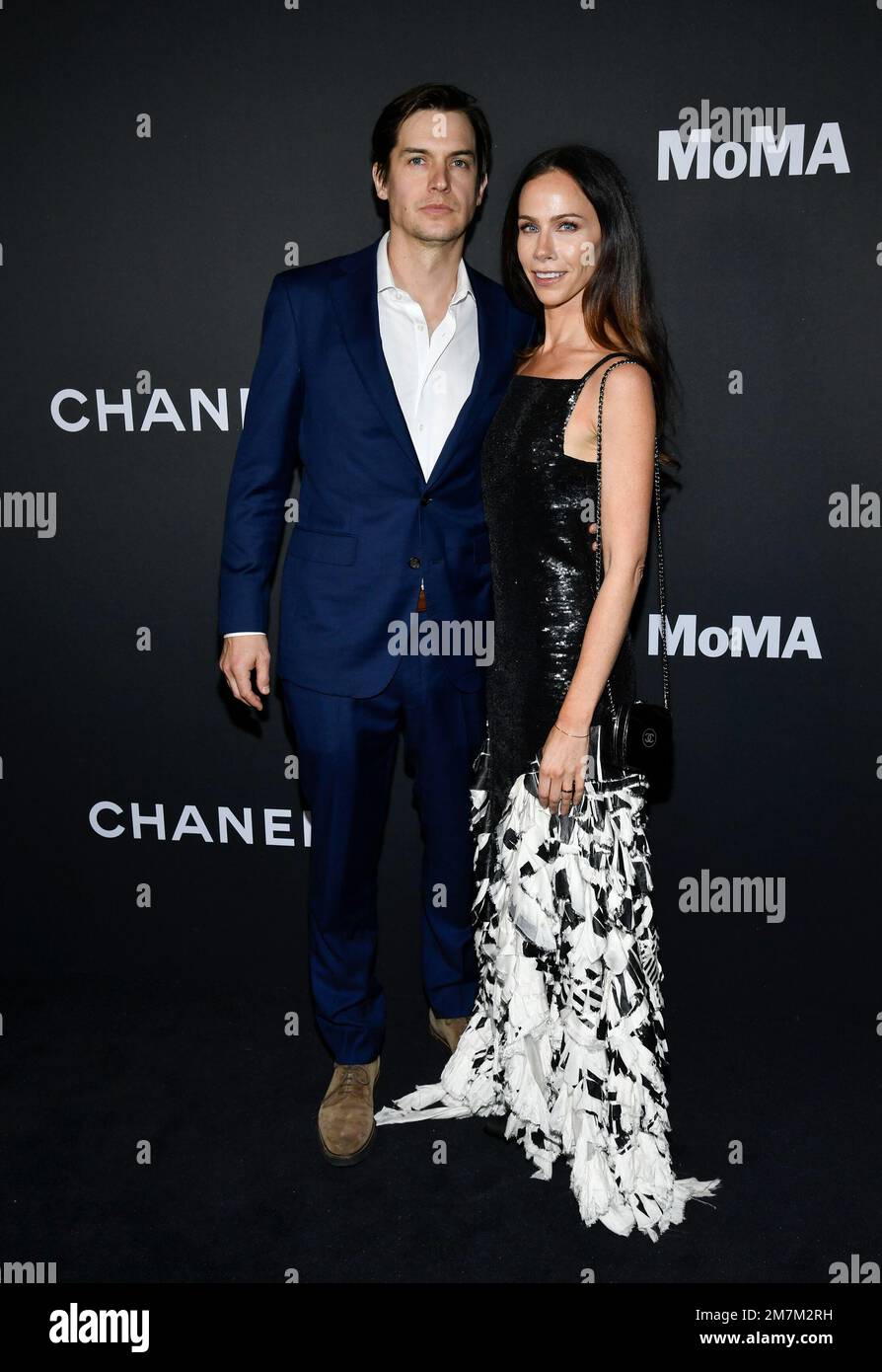 Craig Coyne, left, and Barbara Bush attend the MoMA Film Benefit ...