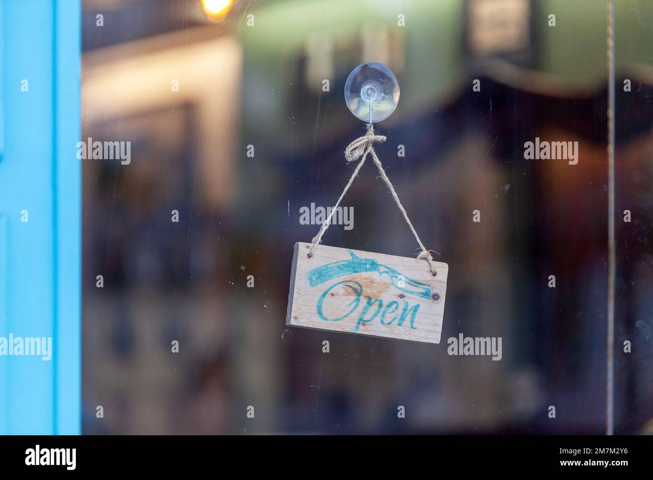 Barber shop open sign hi-res stock photography and images - Alamy