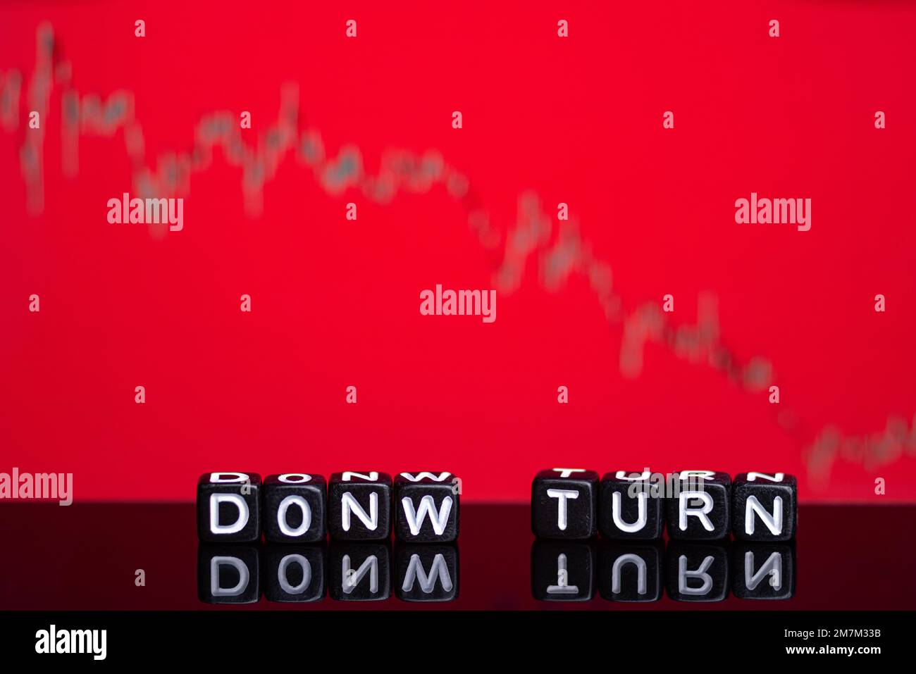 Global stock market crash. Economic downturn and big selling pressure ...