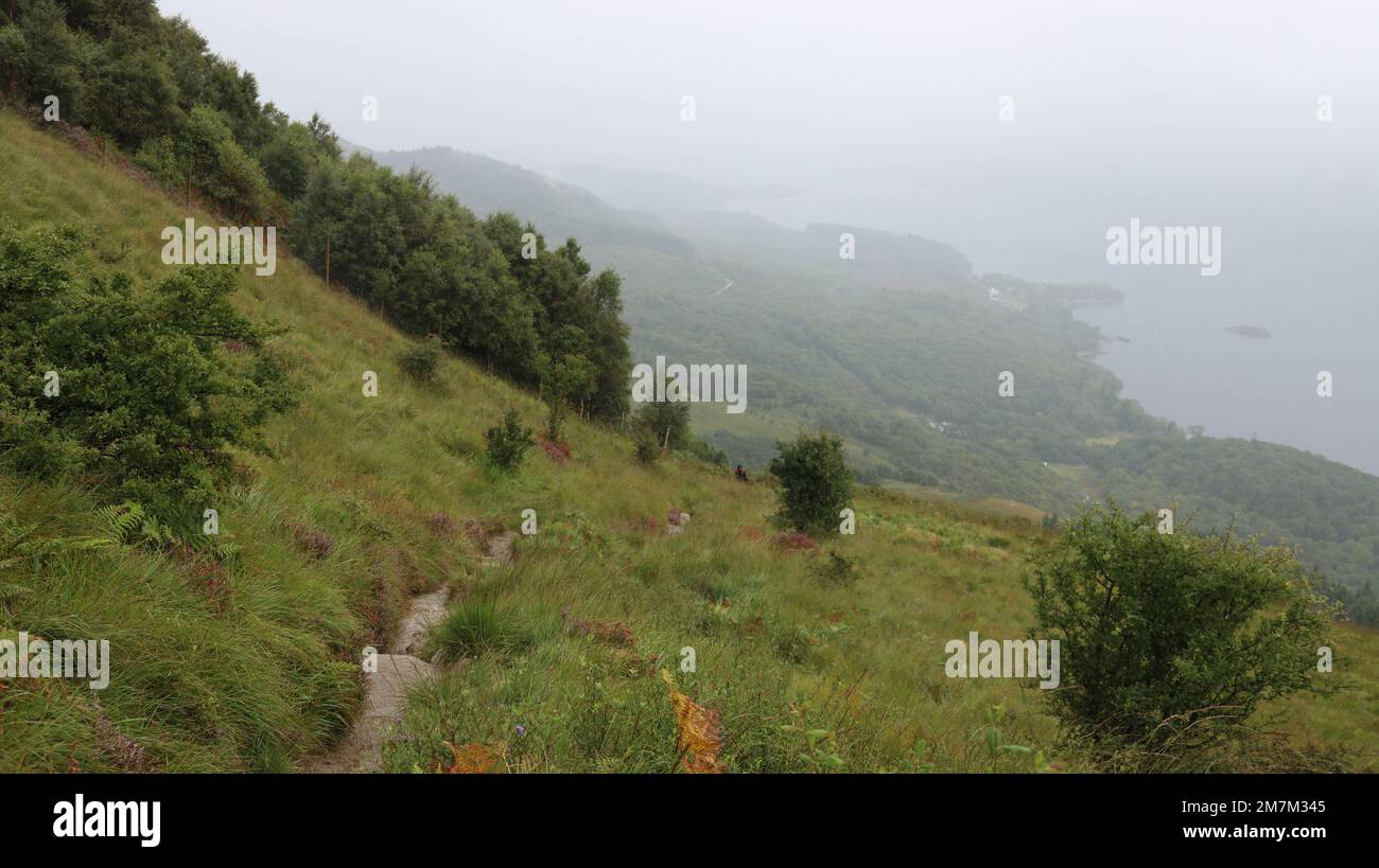 small Trail in the highlands Stock Photo - Alamy