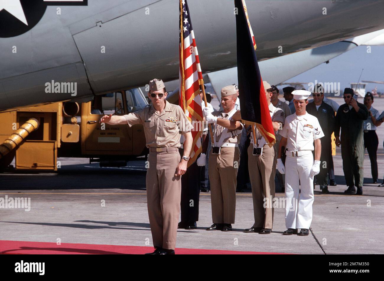 In front of the Honor Guard, ex-POW and U.S.Navy CMDR Frederick Raymond ...