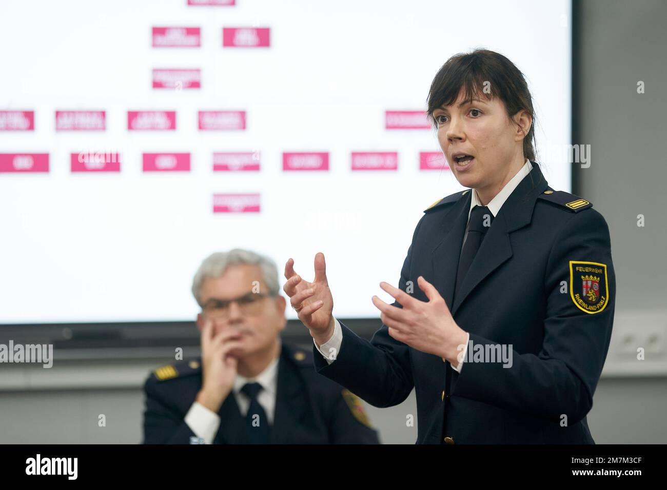 Koblenz, Germany. 10th Jan, 2023. In a press conference, Kirstin ...