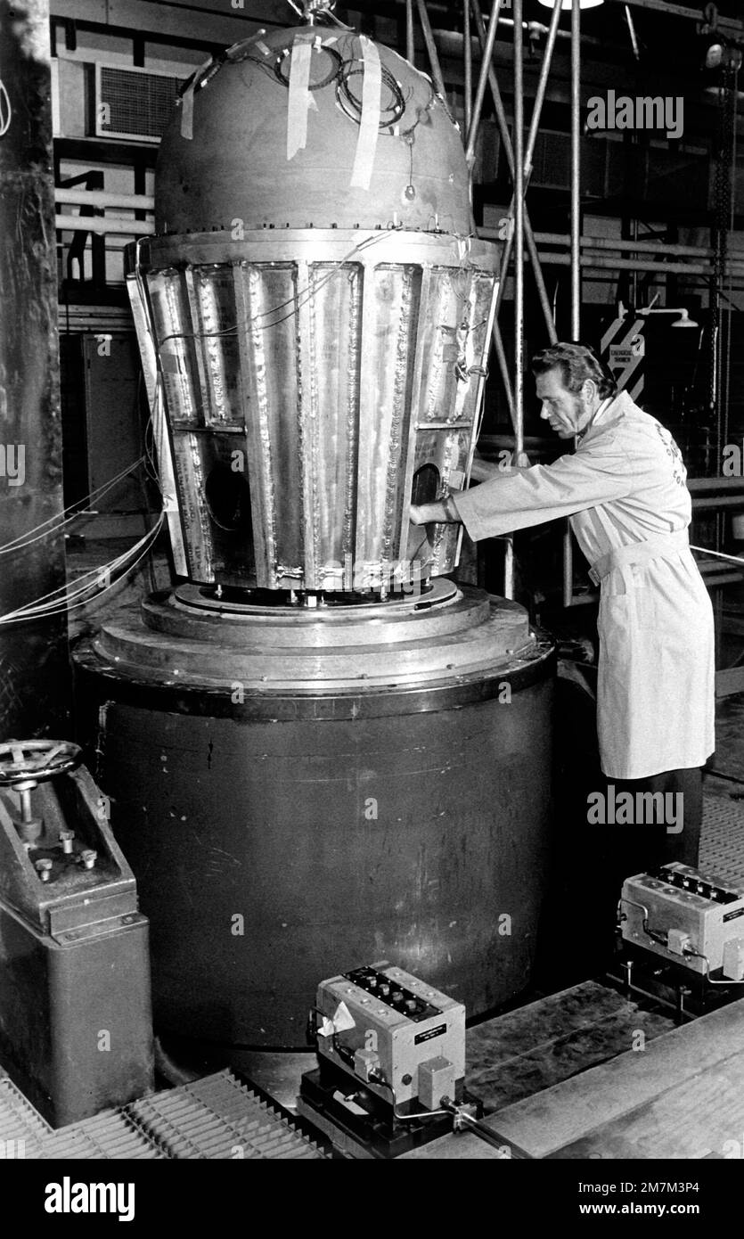 A Thiokol solid propellant apogee kick motor of the joint Air Force ...