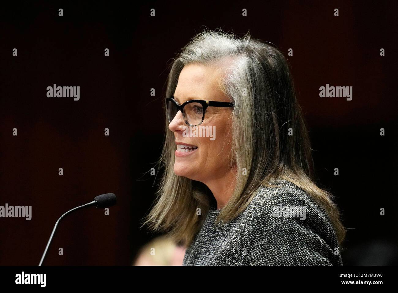 Arizona Democratic Gov. Katie Hobbs gives the state of the state ...