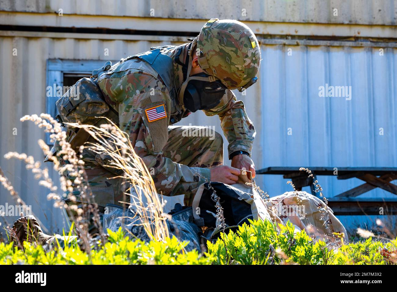 U.S. Army Sgt. Jordon Robbins, a horizontal construction engineer ...