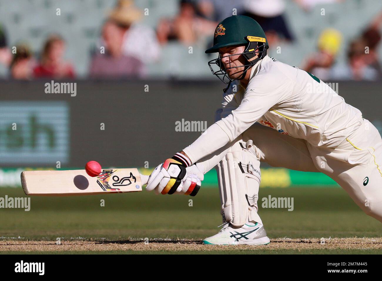 Australia's Alex Carey bats against the West Indies on the second day ...