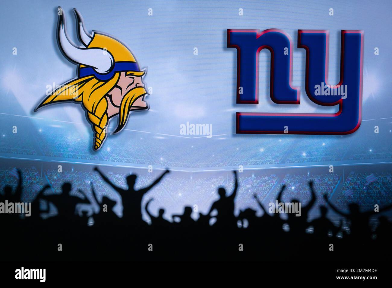 MINNESOTA, USA, JANUARY 10, 2023: New York Giants vs. Minnesota Vikings ...