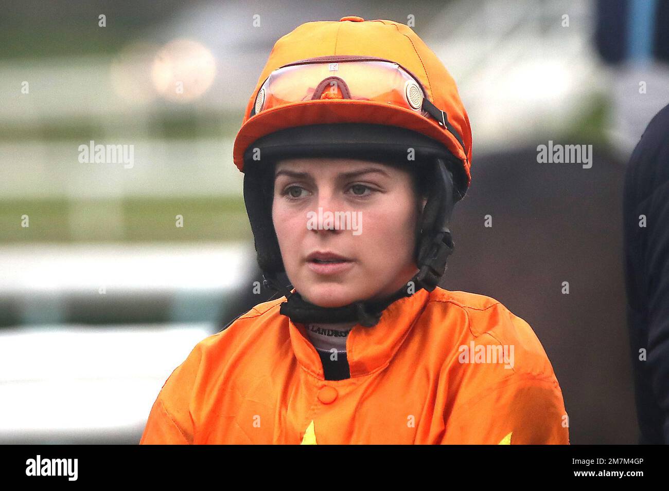 Jockey Lilly Pinchin before the Good Luck "Beep Beep Burrow" Open ...