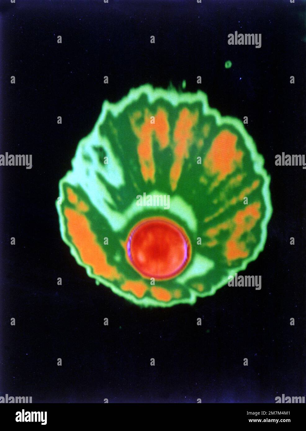 A model, in flight at a speed of more than 12,000 mph, was photographed ...