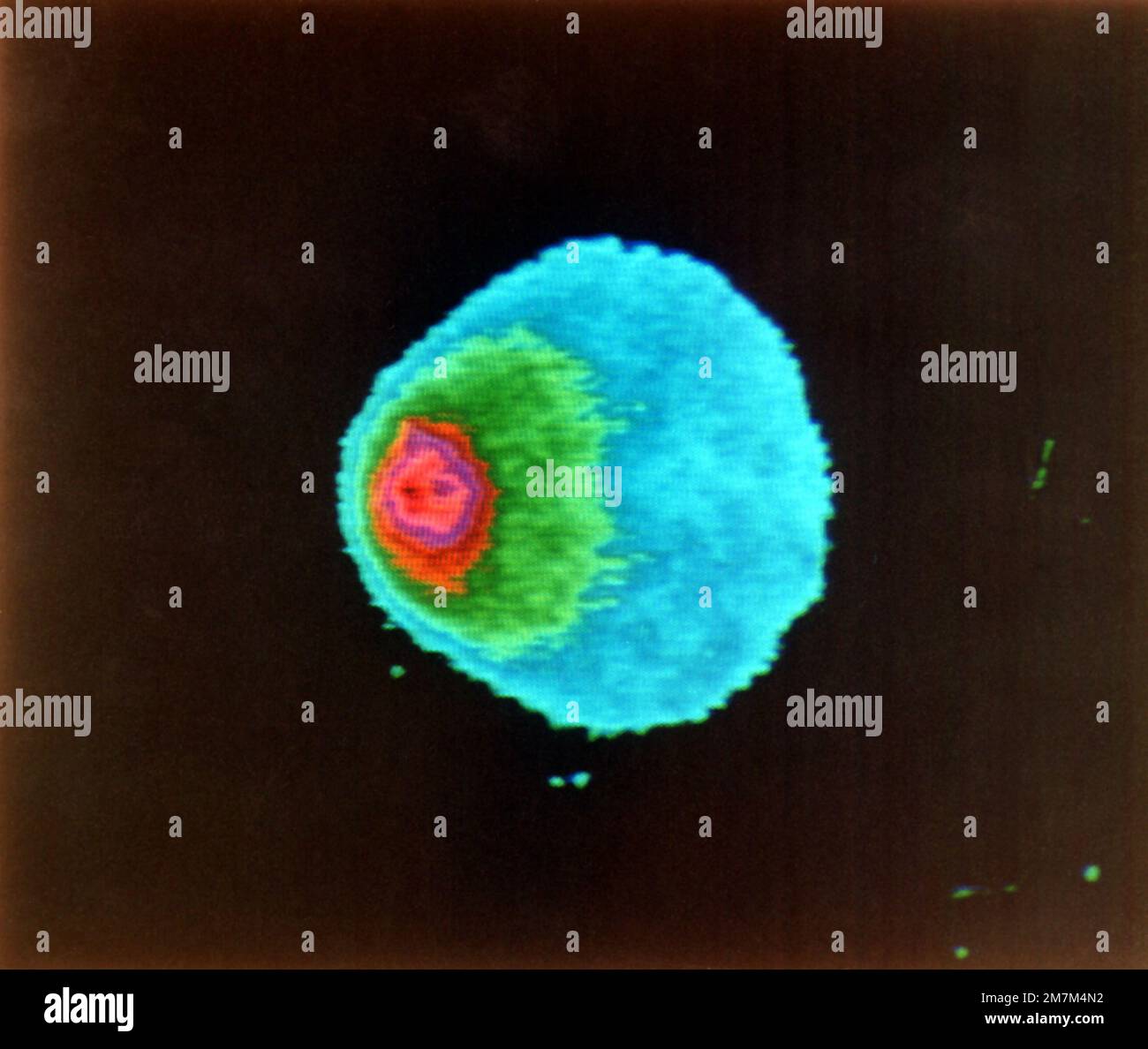 A model, in flight at a speed of more than 11,000 mph, was photographed ...