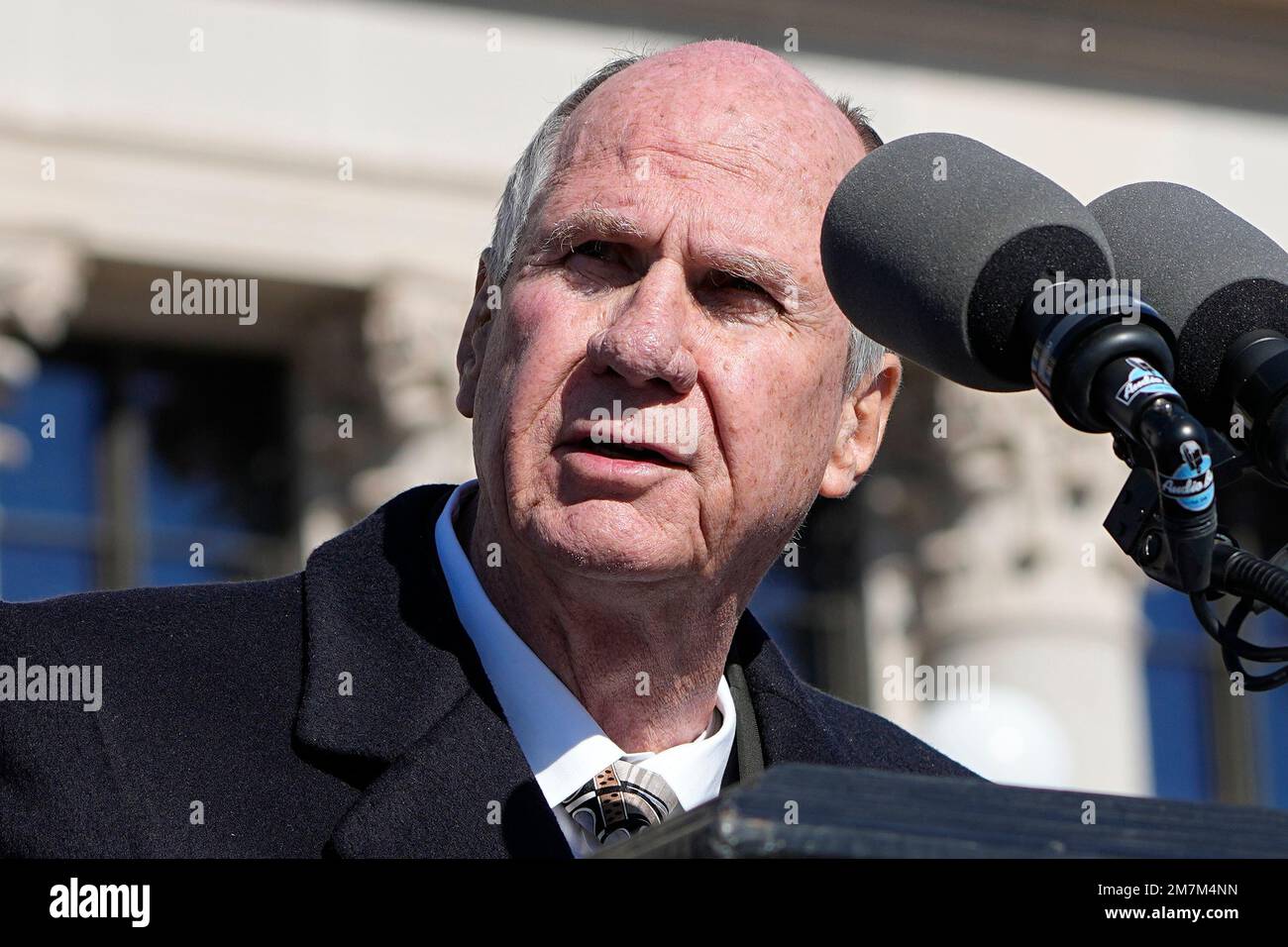 The Rev. John L. Stitt, father of Oklahoma Gov. Kevin Stitt, gives the ...