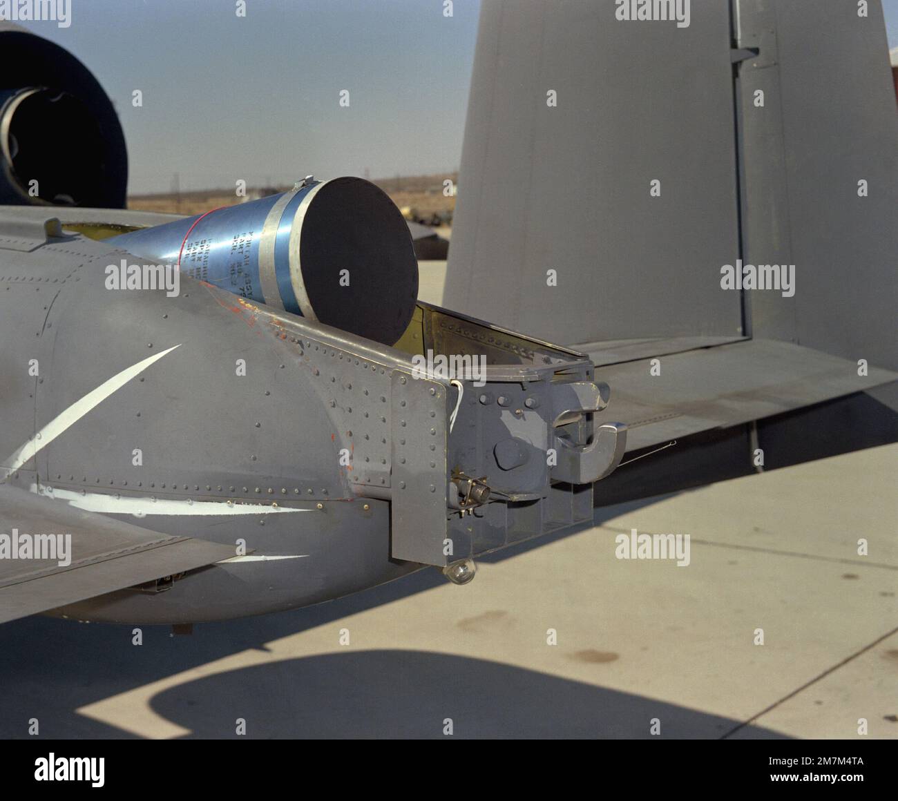A rear view of the spin chute compartment on an A-10A Thunderbolt II ...