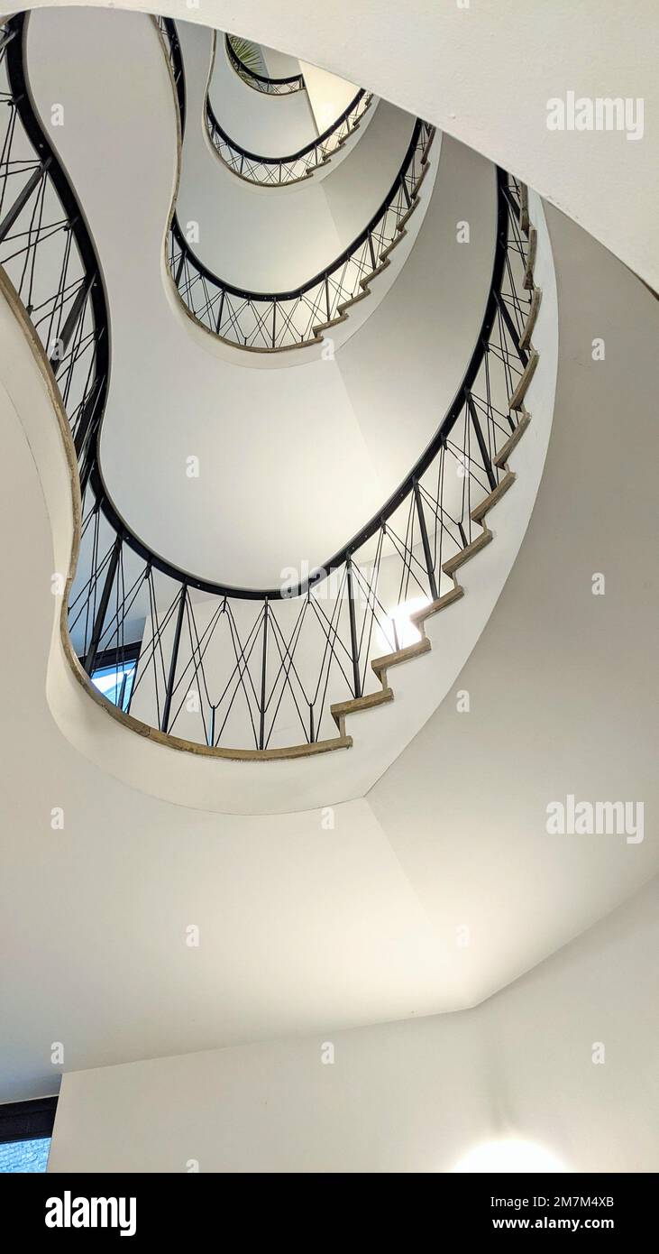 A vertical shot of a beautiful interior of a modern building Stock ...