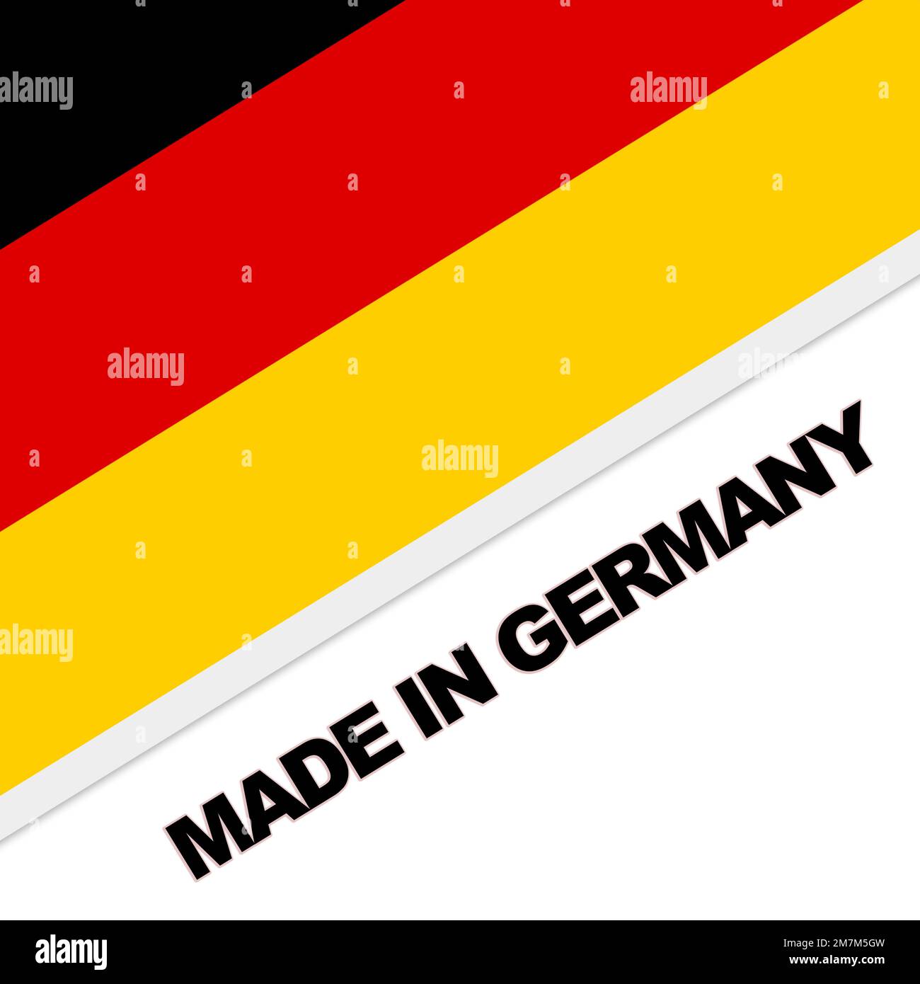 MADE IN GERMANY ribbon flag Stock Photo - Alamy