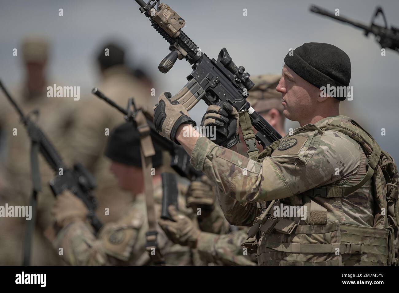 Soldiers from Charlie Company, 2-116th Combined Arms Battalion ...