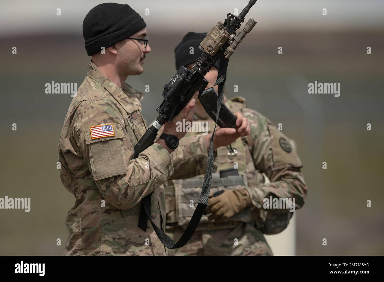 Soldiers from Charlie Company, 2-116th Combined Arms Battalion ...