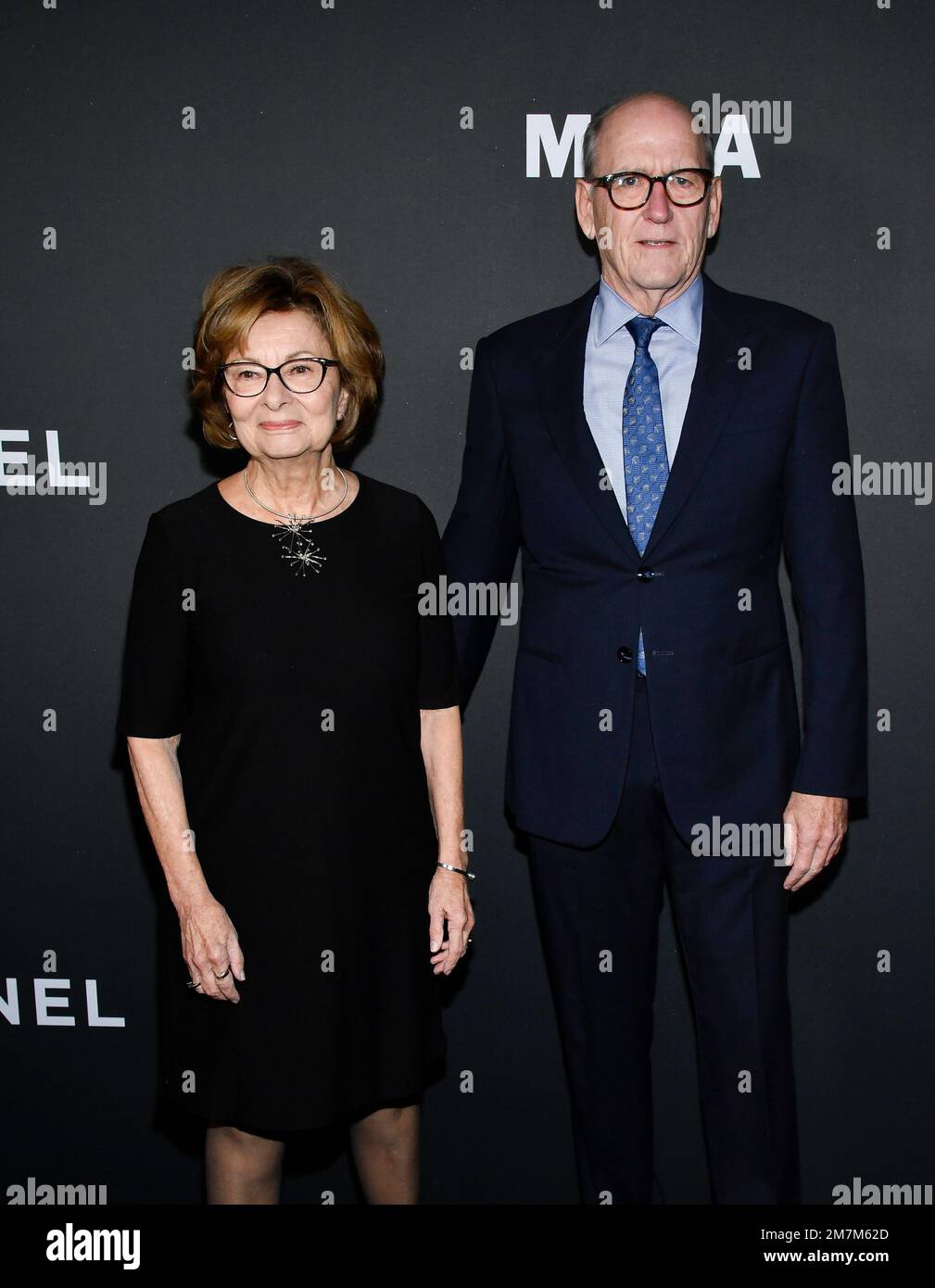 Richard Jenkins, right, and wife Sharon R. Friedrick attend the MoMA ...