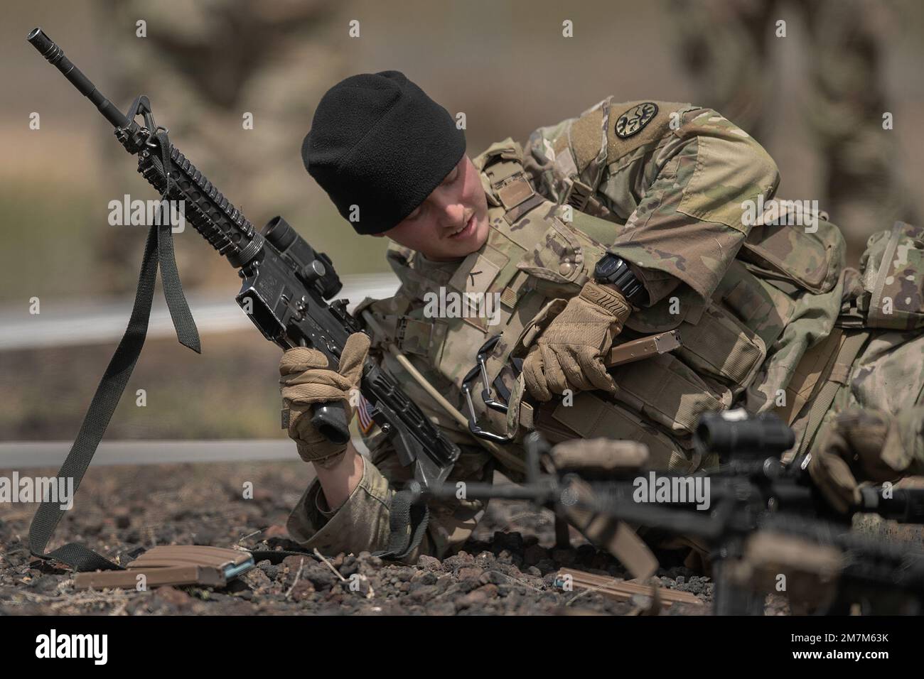 Soldiers from Charlie Company, 2-116th Combined Arms Battalion ...