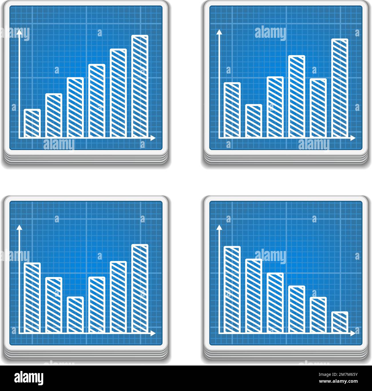 Icons of graphs, vector eps10 illustration Stock Vector Image & Art - Alamy