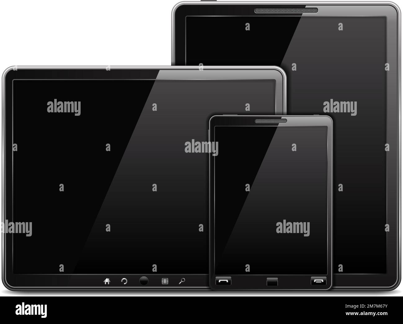 Handheld pc background Stock Vector Images - Alamy