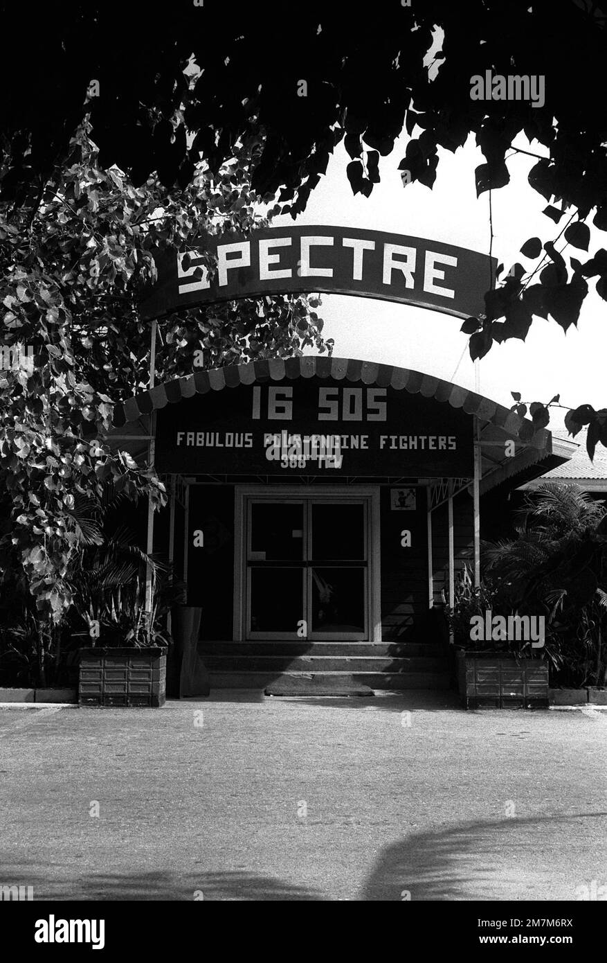 A front view of the Headquarters Building, 16th Special Operations ...