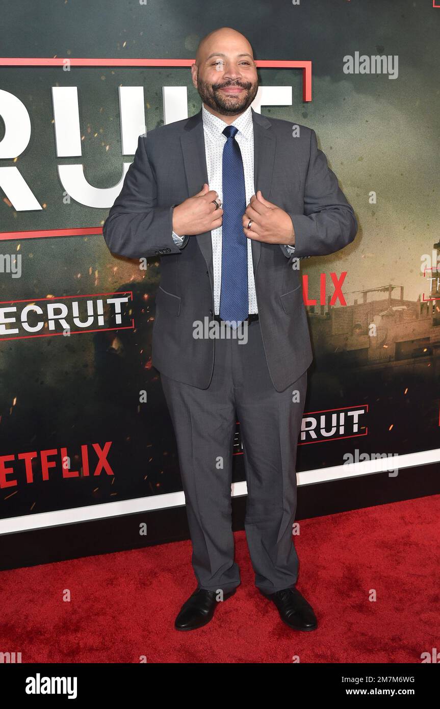 Colton Dunn arrives at the world premiere of "The Recruit" on Thursday ...