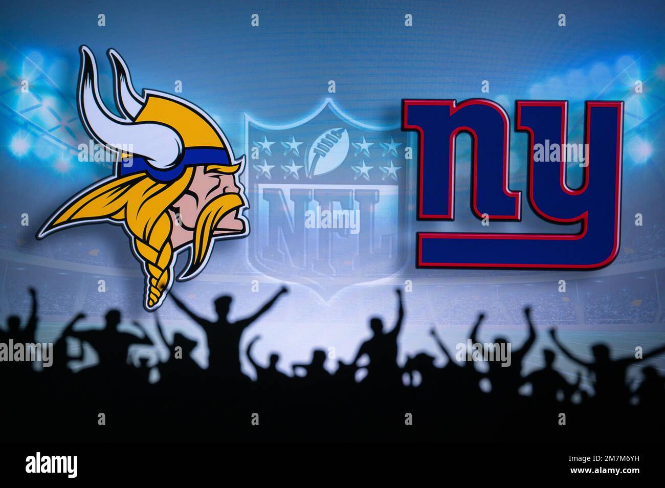 MINNESOTA, USA, JANUARY 10, 2023: New York Giants vs. Minnesota Vikings ... MINNESOTA, USA, JANUARY 10, 2023: New York Giants vs. Minnesota Vikings ...