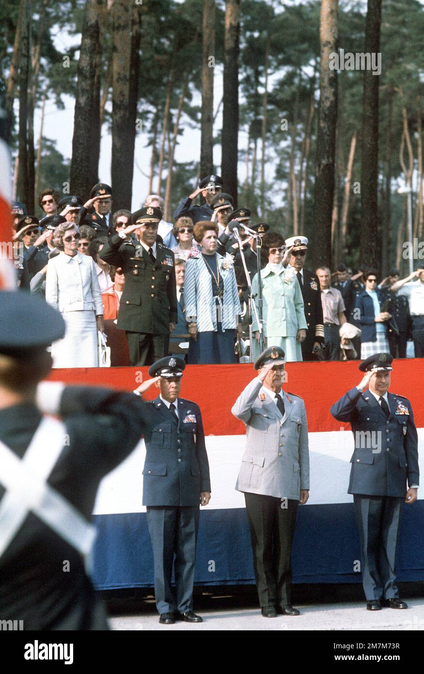 GEN Richard H. Ellis, incoming commander; GEN Ferber, German Air Force ...