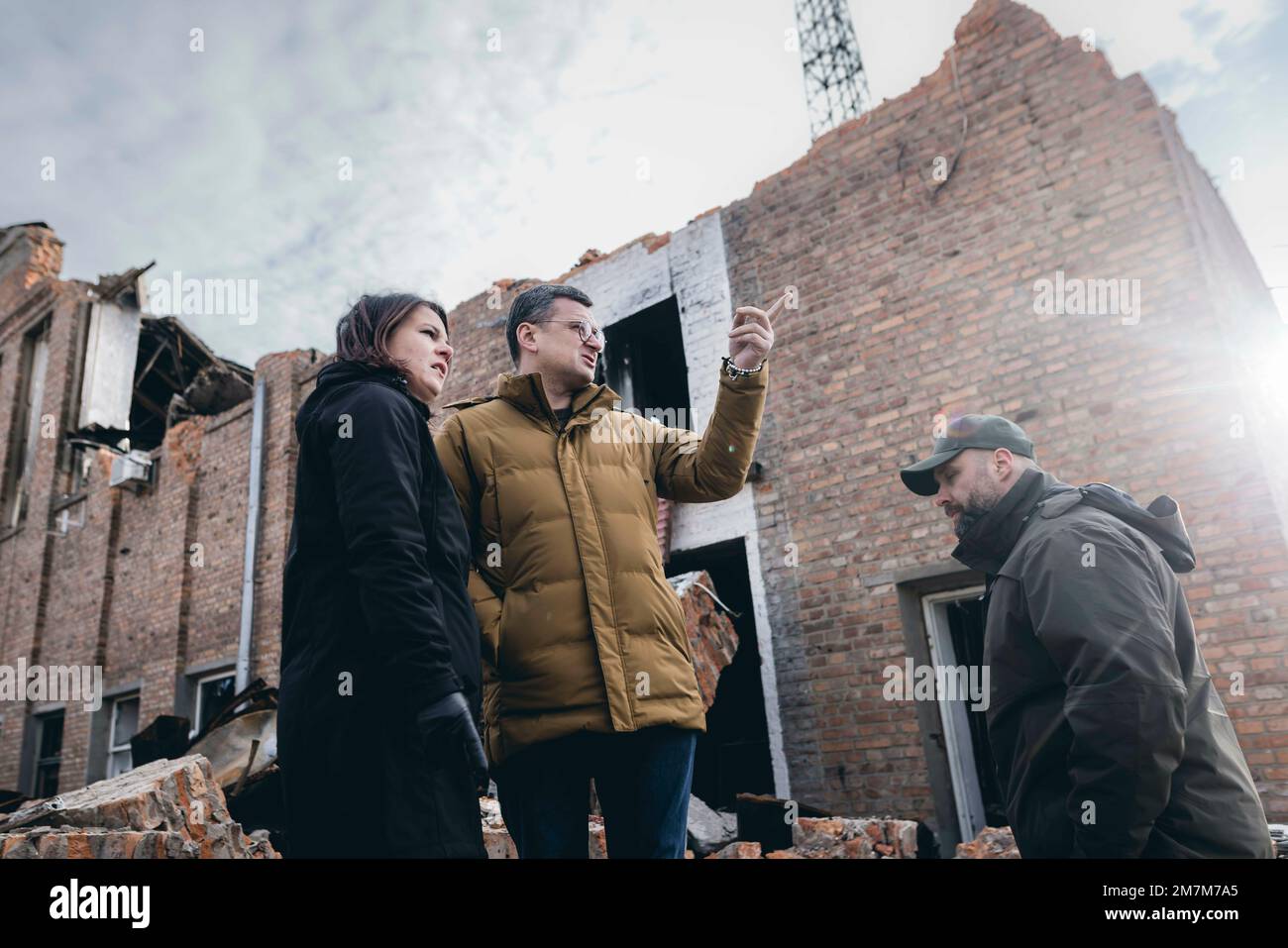 Kharkiv, Ukraine. 10th Jan, 2023. Federal Foreign Minister Annalena Baerbock (Alliance 90, the ...
