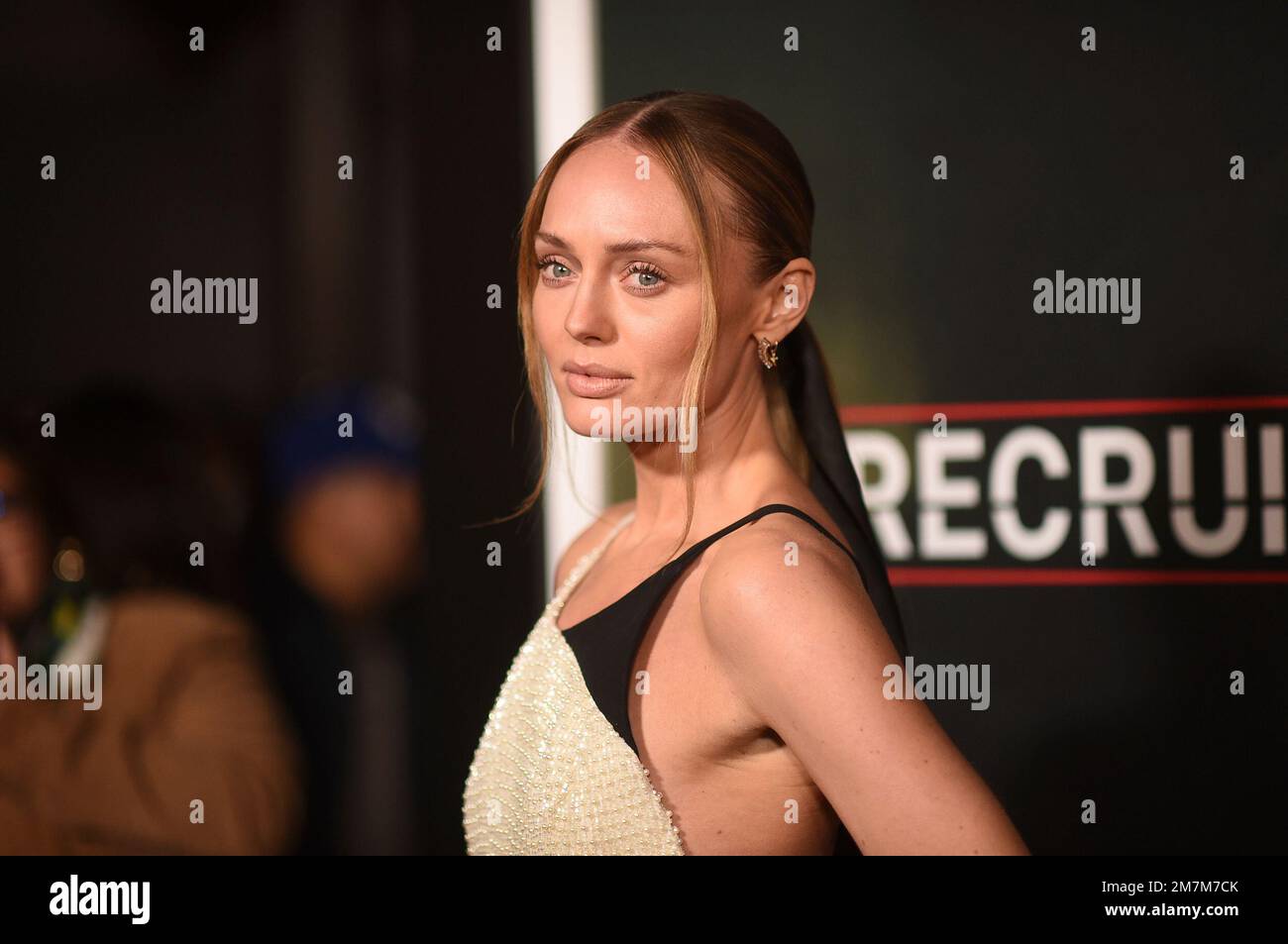 Laura Haddock arrives at the world premiere of "The Recruit" on ...