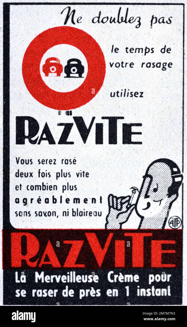Vintage or Old Advert, Advertisement, Publicity or Illustration for ...