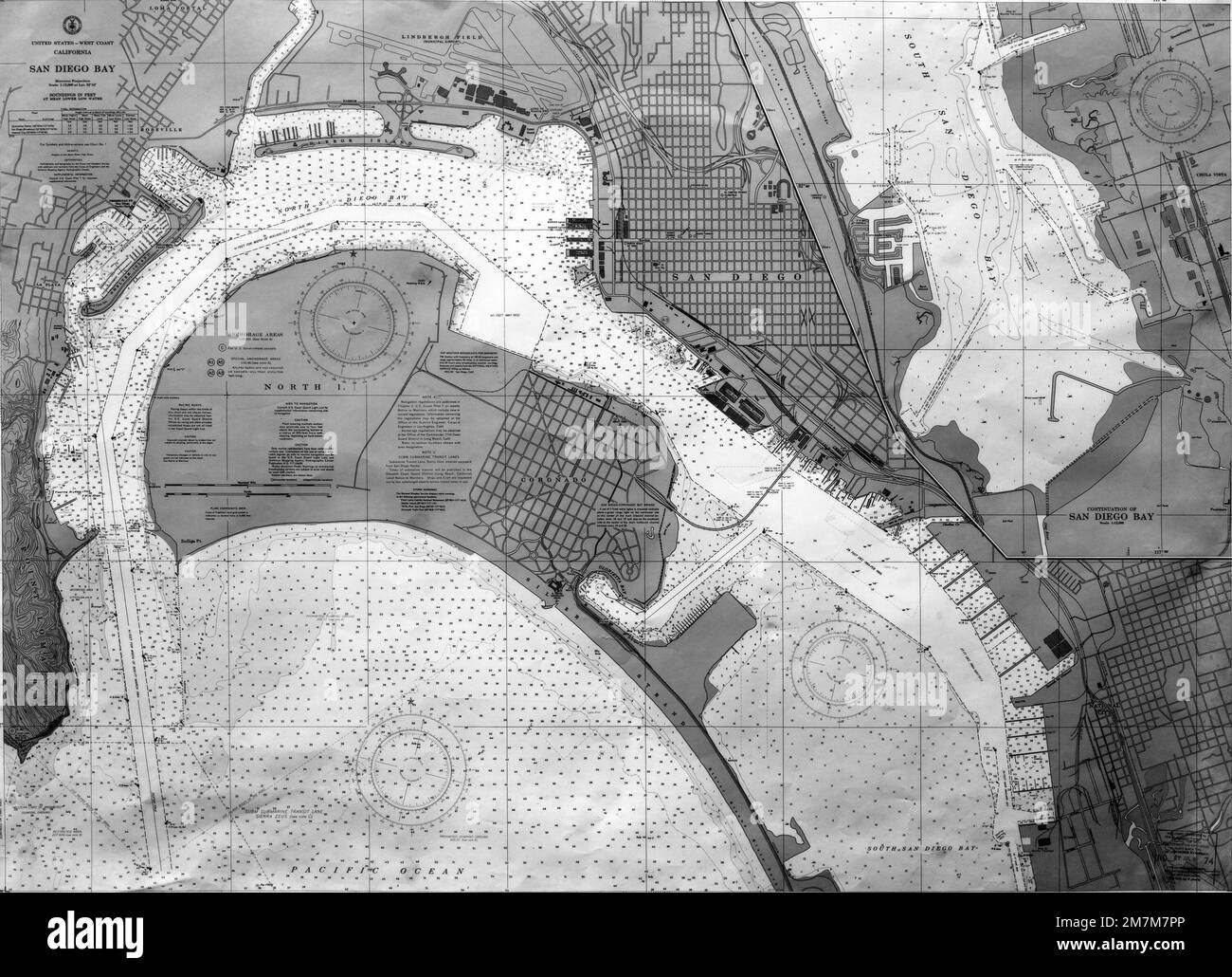 A grid map of Naval Air Station, North Island, California, including ...
