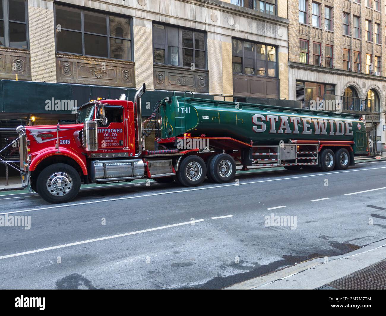 Fuel oil delivery in the Chelsea neighborhood in New York on Friday ...